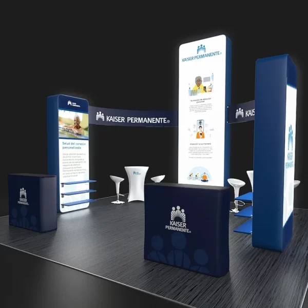 20 X 20 Backlit Trade Show Booth - Kaiser - Trade Show Display Depot