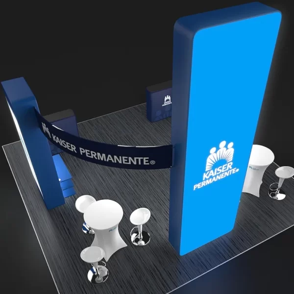 20 X 20 Backlit Trade Show Booth - Kaiser - Trade Show Display Depot