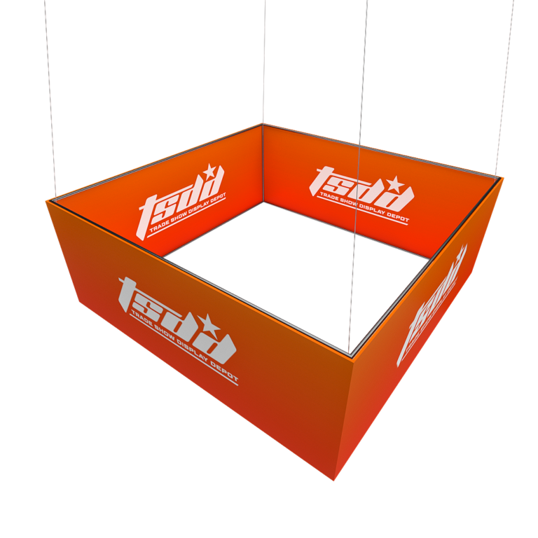 Square Hanging Sign - Double Sided - 10ft x 36 inch - Trade Show ...
