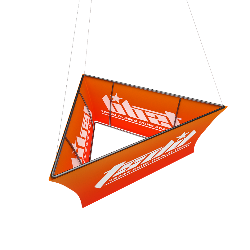 Triangle Hanging Sign - Double Sided - 16ft x 42 in - Trade Show ...